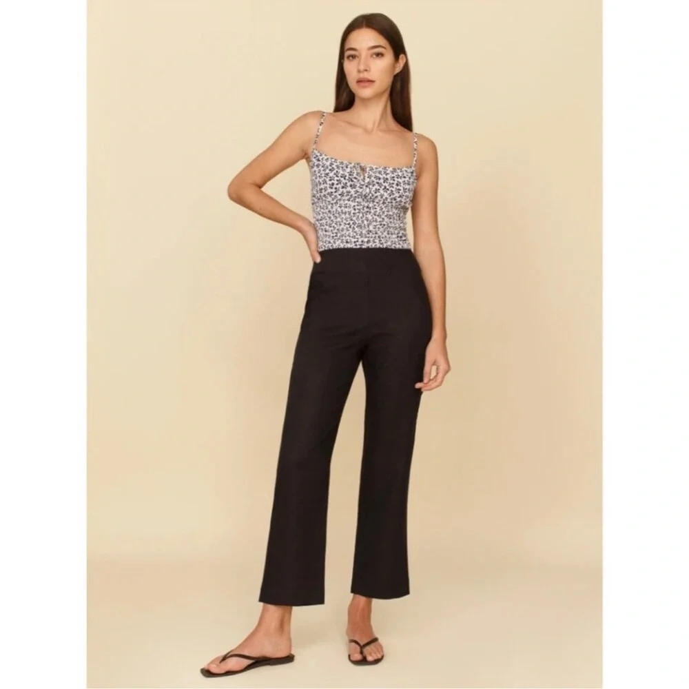 Reformation | Pants & Jumpsuits | Reformation Justin Linen Straightleg ...